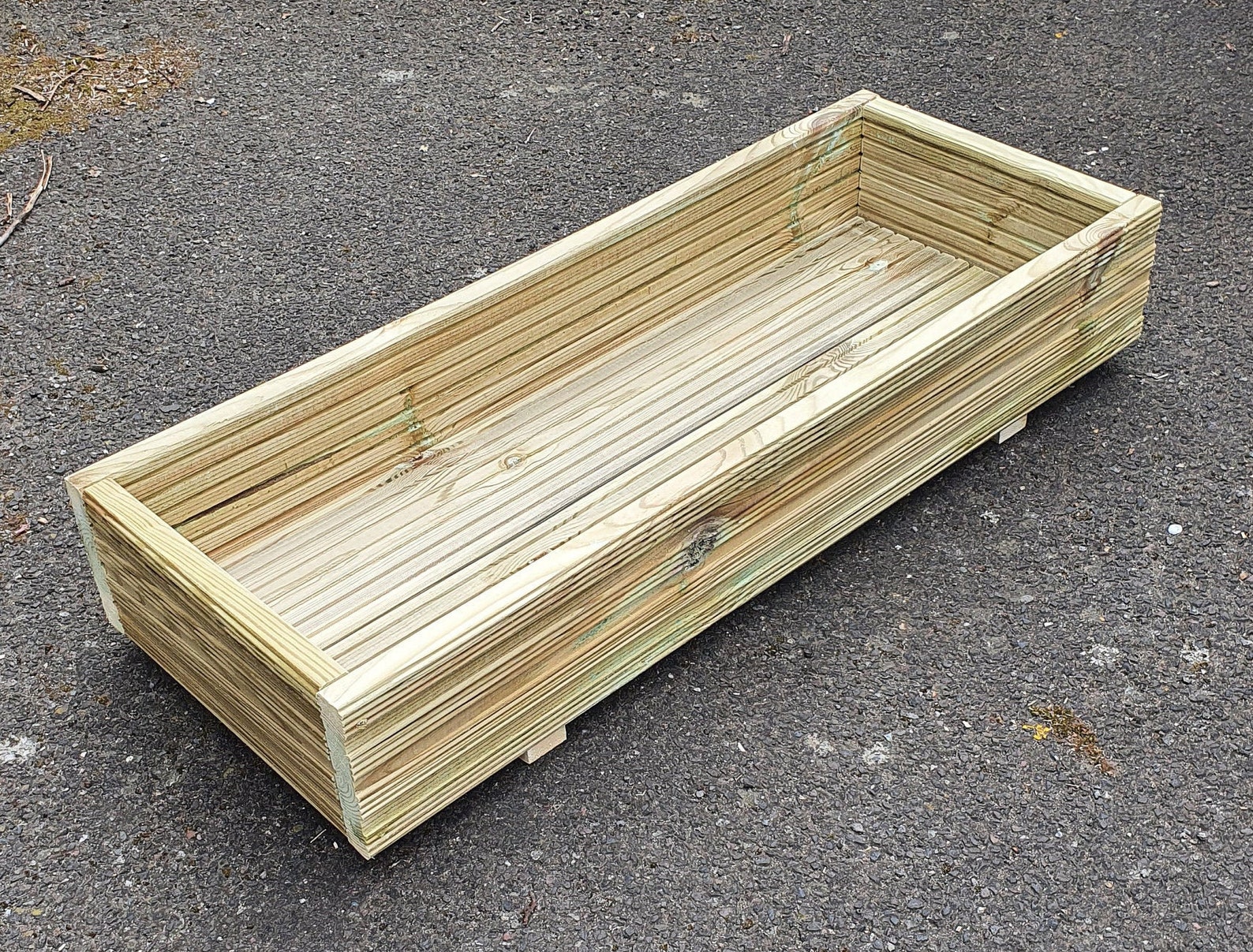 Hand Made Wooden Planting Box Made From Tanalised Decking Timber. - Etsy