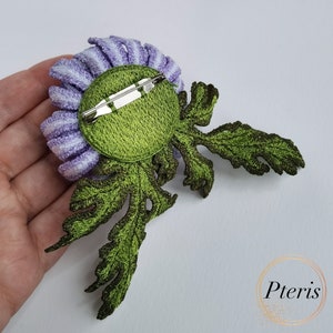 Chrysanthemum Machine Embroidery Design 3D Flower for Making Hairpins ...