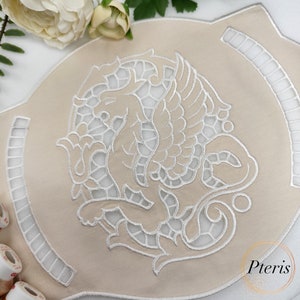 Gryphon Cutwork Doily - Machine Embroidery Design in 2 Sizes for Hoop ...