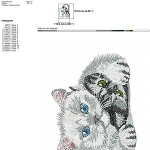 Cats Artistic Machine Embroidery Design Digital Embroidery Pattern Home ...