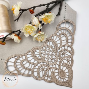 Lace Napkin Corner: Elegant FSL Machine Embroidery Design (5x7 Hoop) - Etsy