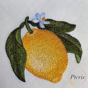 Lemon Machine Embroidery Design 4 Sizes - Etsy