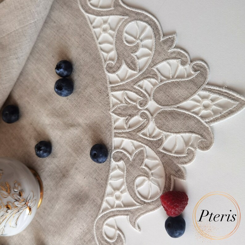 Cutwork Machine Embroidery Design Vintage Victorian Richelieu Corner ...