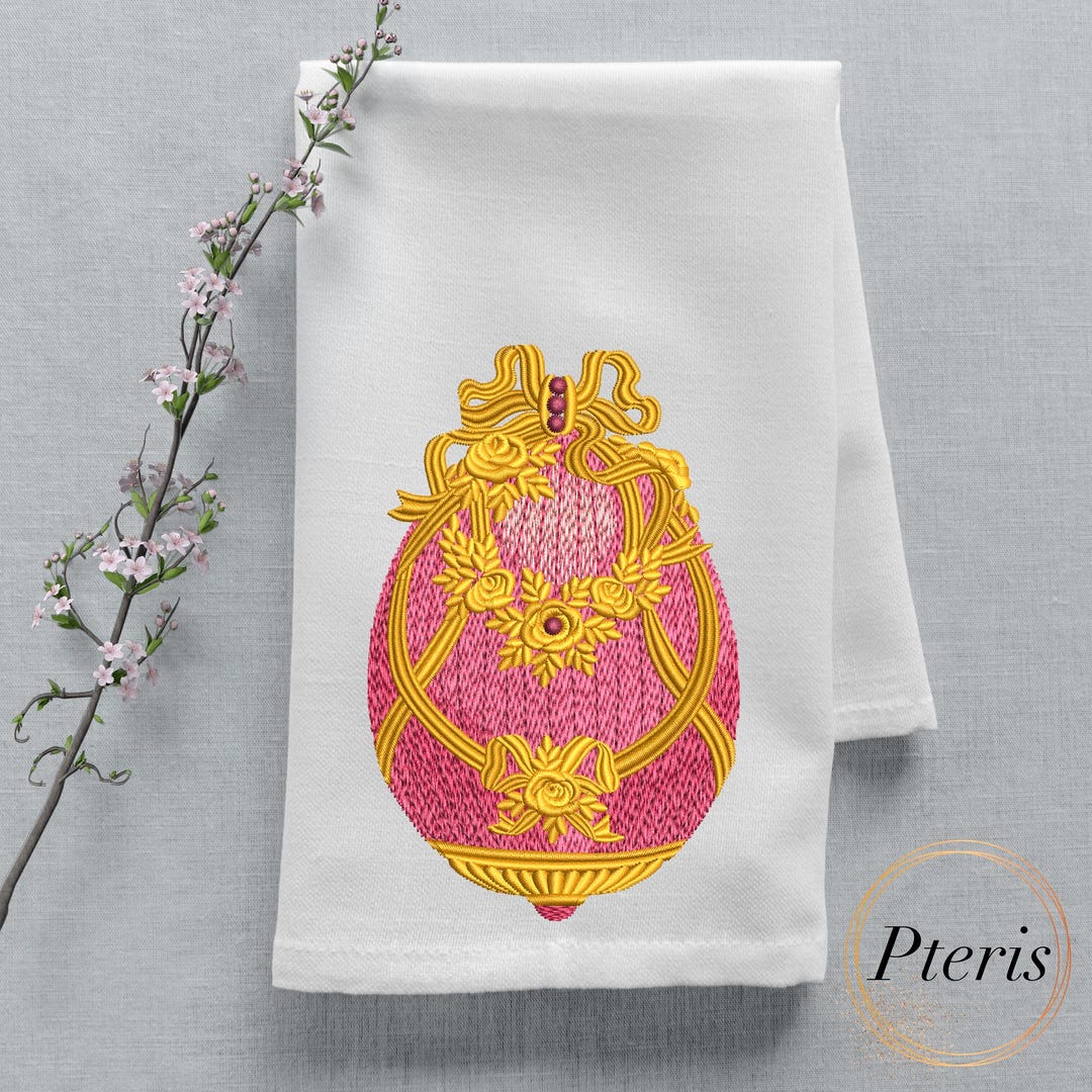 Pink Easter Egg Machine Embroidery Design, 3 Sizes for Hoops 5x7 - Etsy