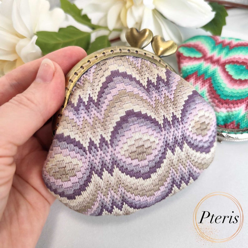 Bargello Purse Machine Embroidery Design - in the Hoop- 5x7hoop - Etsy