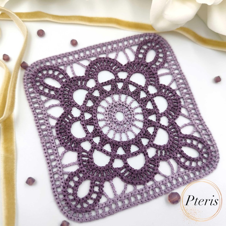 Square Element Crochet Style Machine Embroidery Design 4x4 Hoops | FSL ...