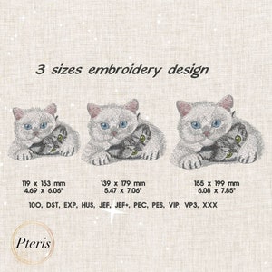 Cats Artistic Machine Embroidery Design Digital Embroidery Pattern Home ...