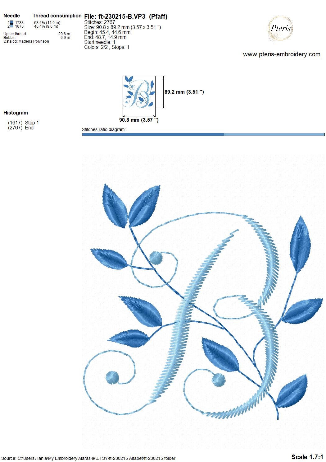 Antique Monogram Machine Embroidery Font Alphabet 26 Capital - Etsy ...