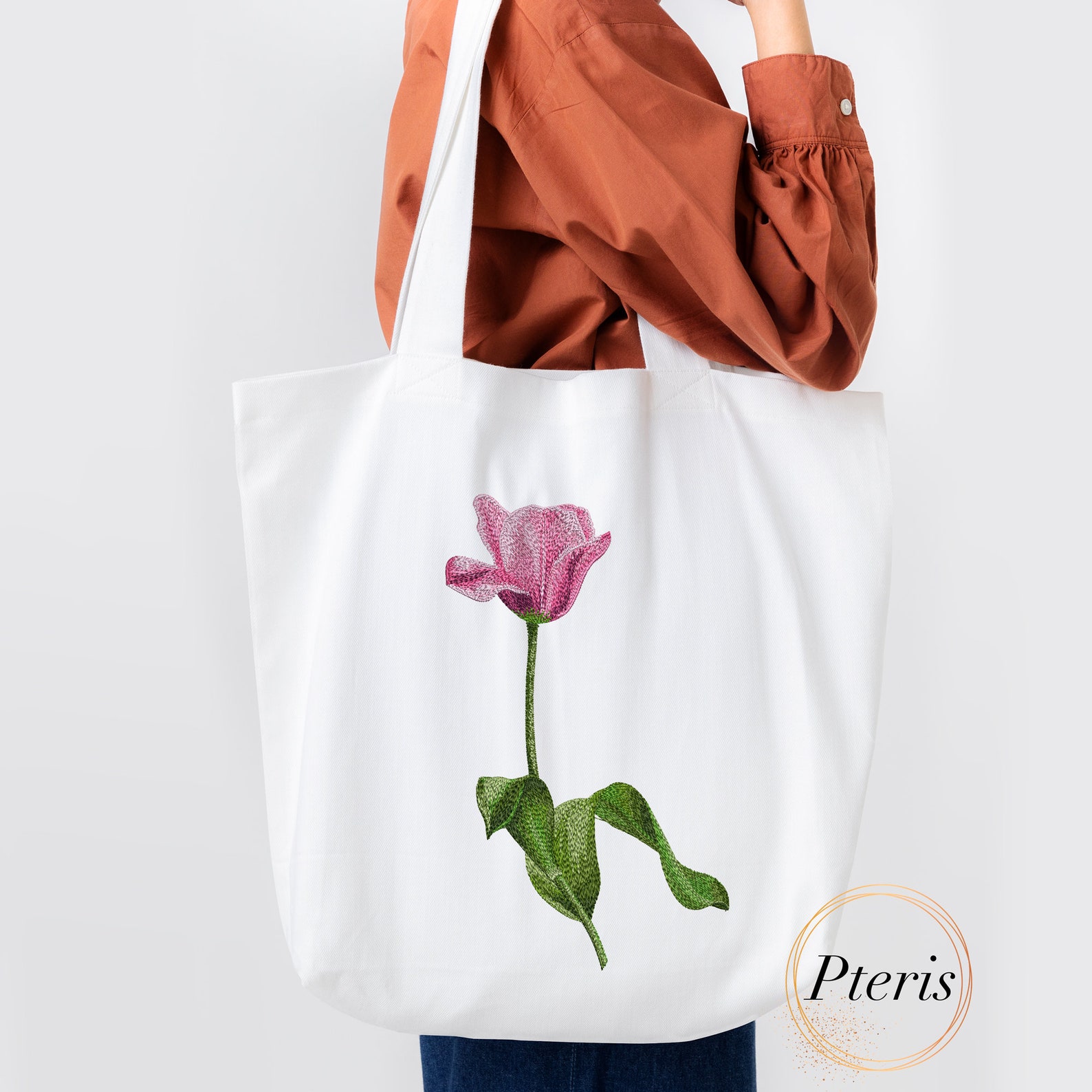 Tulip Machine Embroidery Design for Home and Clothing Decor 3 Sizes - Etsy