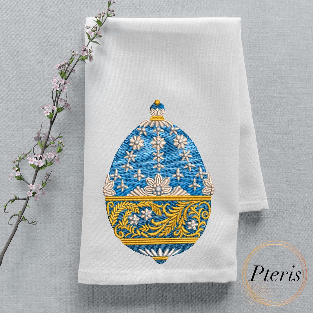 Blue Easter Egg Machine Embroidery Design, 3 Sizes for Hoops 5x7 - Etsy