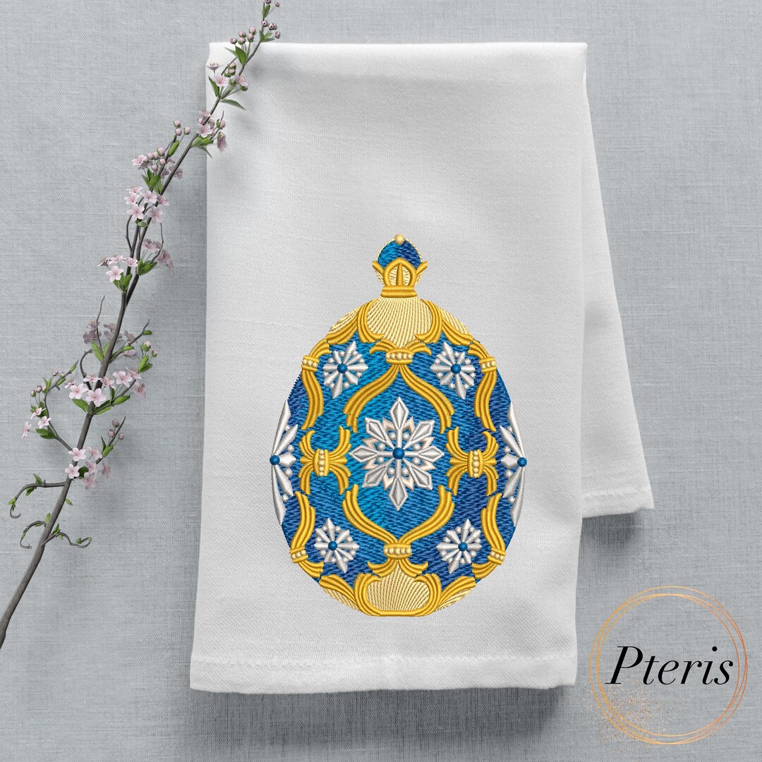 Blue Easter Egg Machine Embroidery Design, 3 Sizes for Hoops 5x7 - Etsy