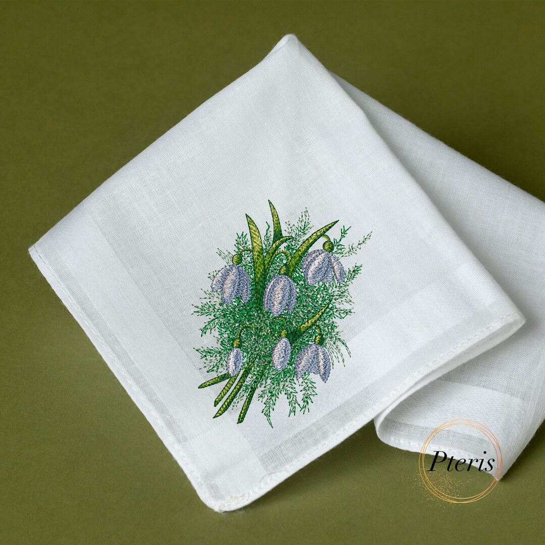 Snowdrops Artistic Machine Embroidery Design Spring Flower Digital ...