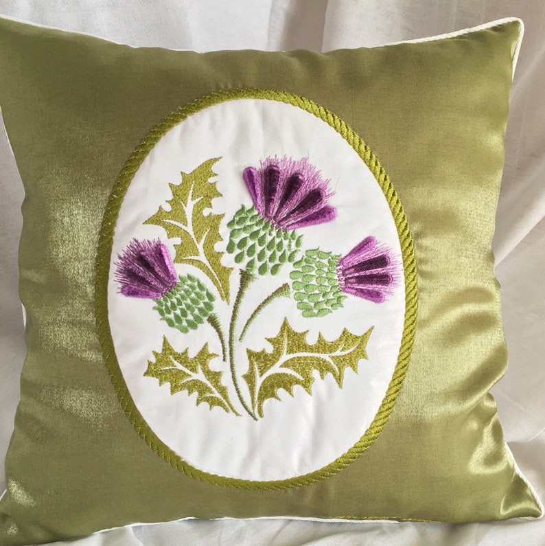 Thistle Flower Fluffy Fringed Thread Velvet Machine Embroidery Design ...