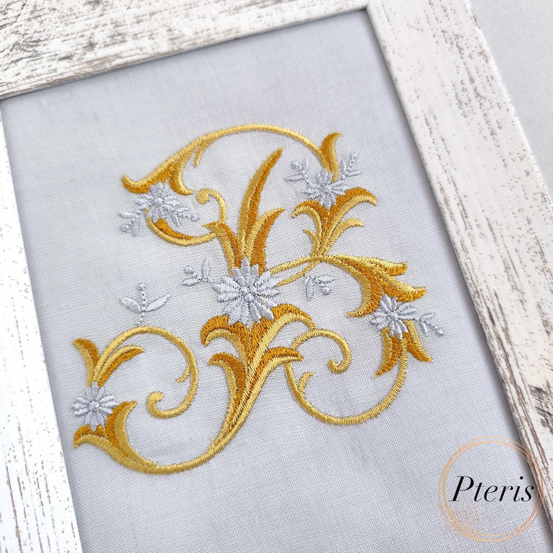 Capital Letter B Floral Antique Vintage Wedding Fancy Vine Monogram ...