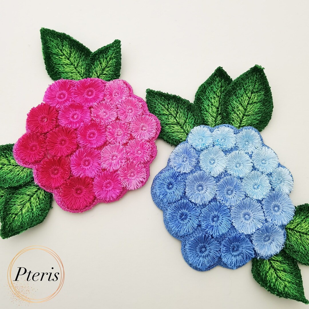 Hydrangea 3D Flowers All in Hoop Machine Embroidery Design - Jewelry ...