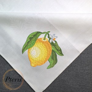 Lemon Machine Embroidery Design 4 Sizes - Etsy
