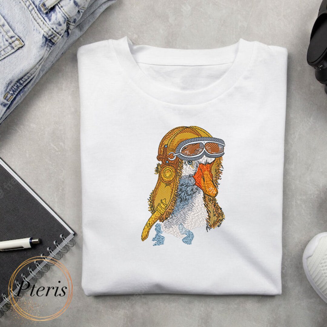 Goose Aviator Machine Embroidery Design: Animal Motif (digital File) - Etsy