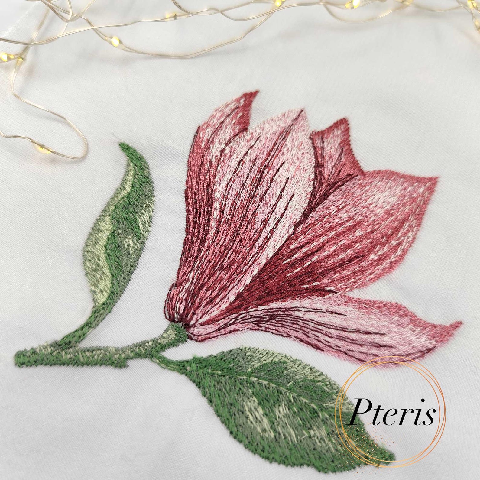 Magnolia Flower Machine Embroidery Design - Floral Pattern for 4x4 and ...