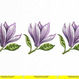 Magnolia Flower Machine Embroidery Design - Floral Pattern for 4x4 and ...