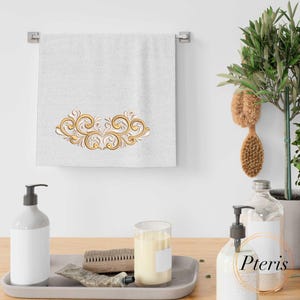 Elegant Swirls Border Machine Embroidery Design - 6 Sizes for Home ...