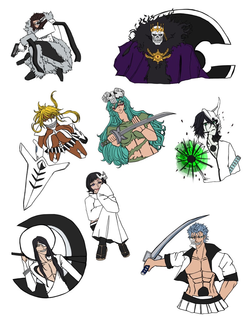 Espada Stickers Anime 3-4 Size - Etsy