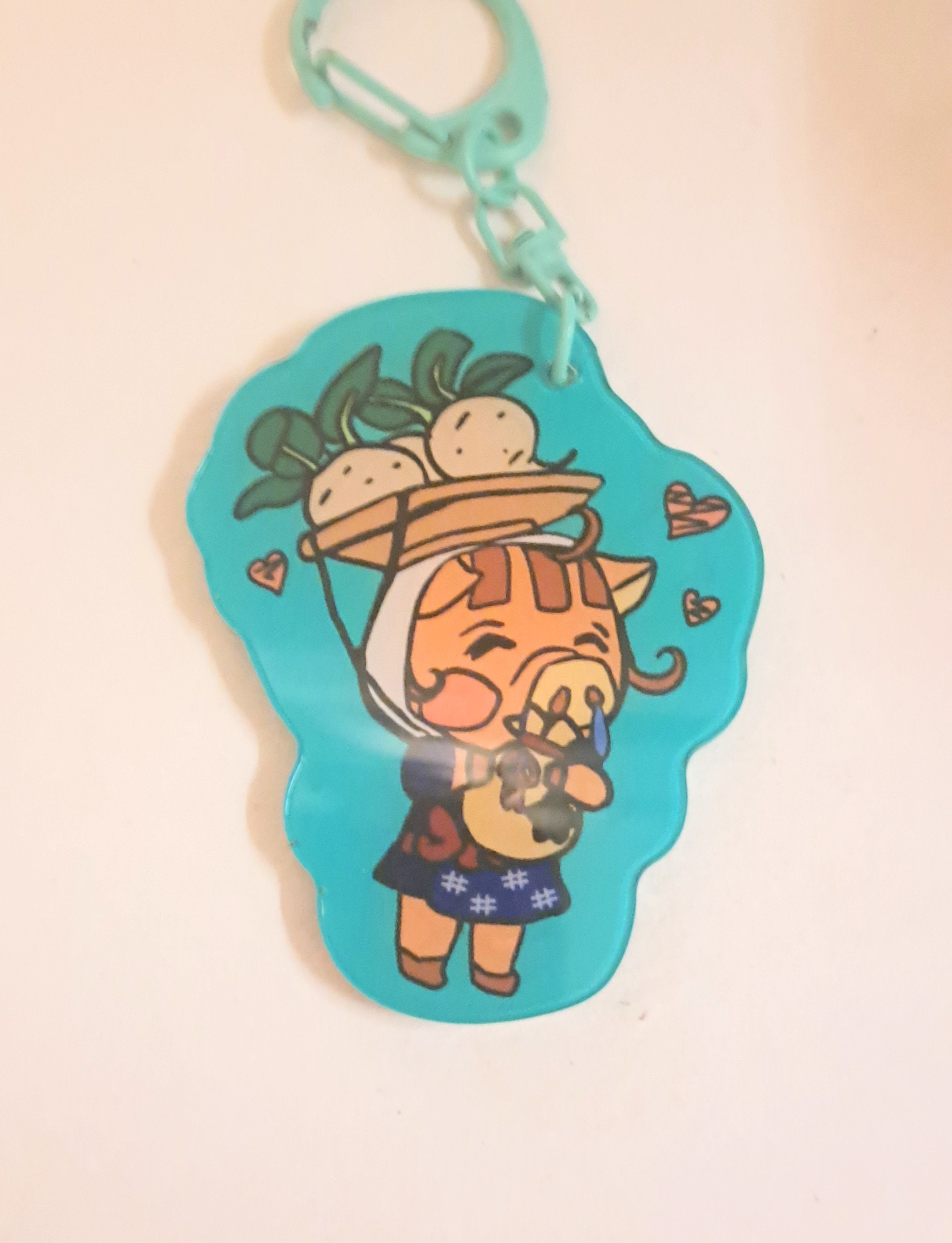 ACNH Daisy Turnip Girl Acrylic Keychains - Etsy
