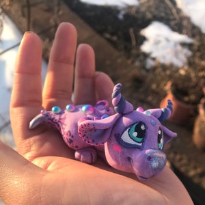 Purple Leopard Print Baby Dragon - Etsy
