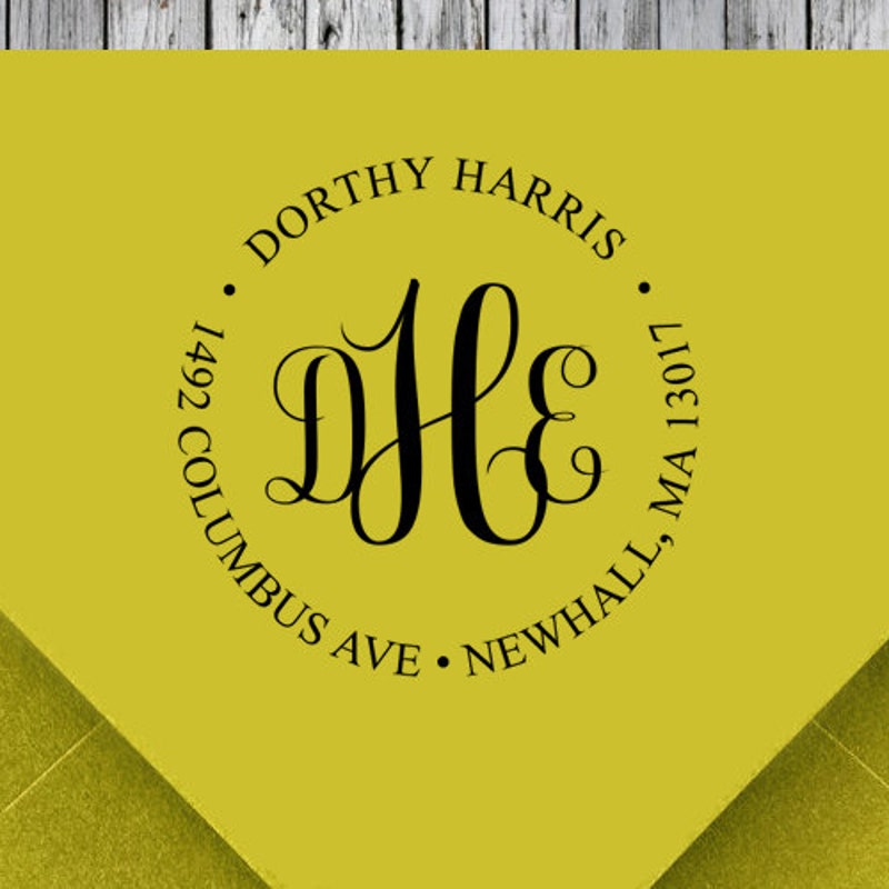 Monogram Address - Etsy