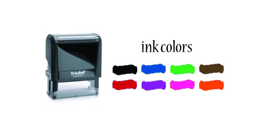 Custom Name Stamp Signature Stamp Self Inking Name Stamp - Etsy