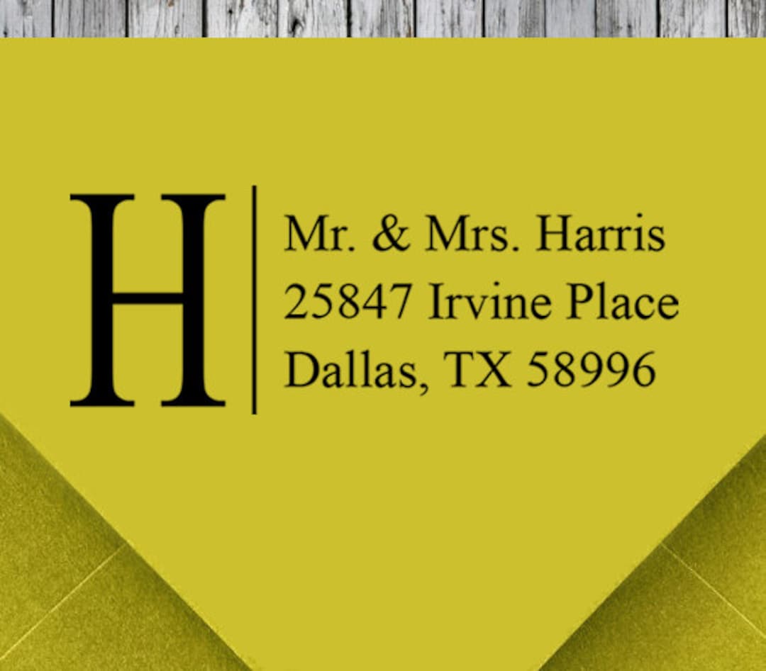 Address Stamp, Custom Address Stamp, Return Address Stamp, Rubber ...