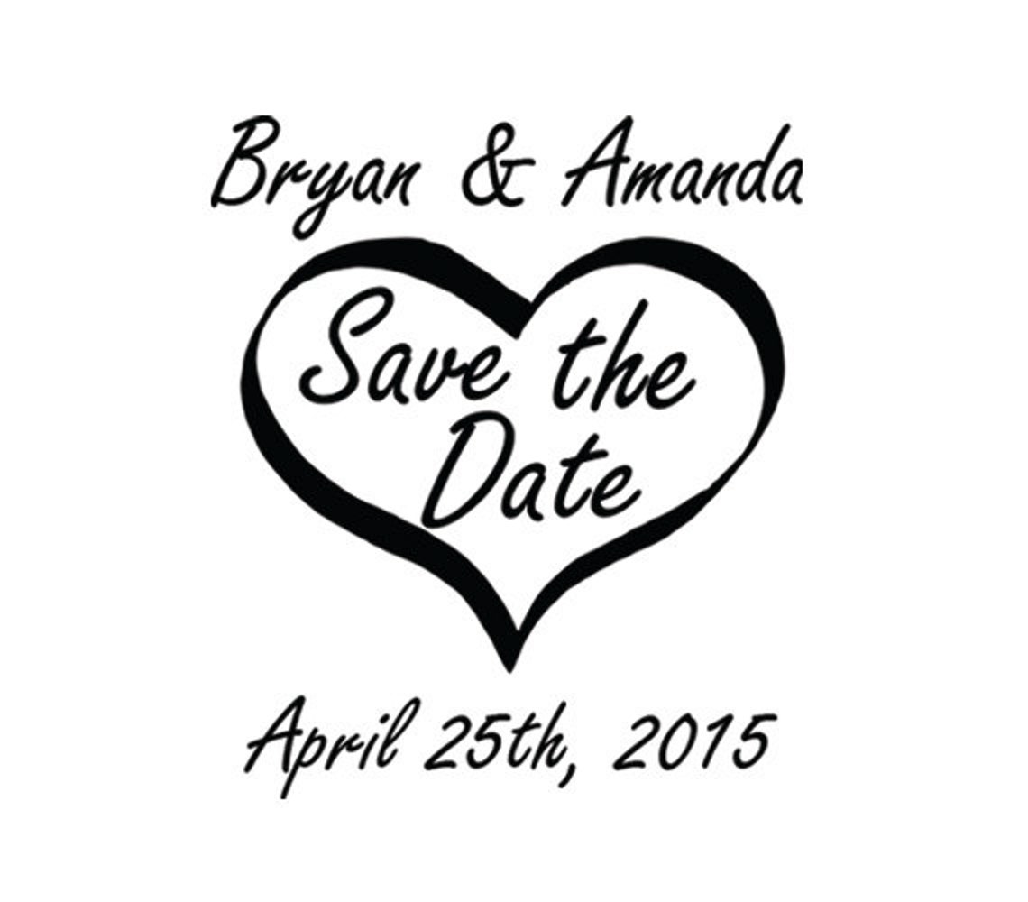 Save the Date Stamp Self Inking Stamp Personalized Stamp - Etsy