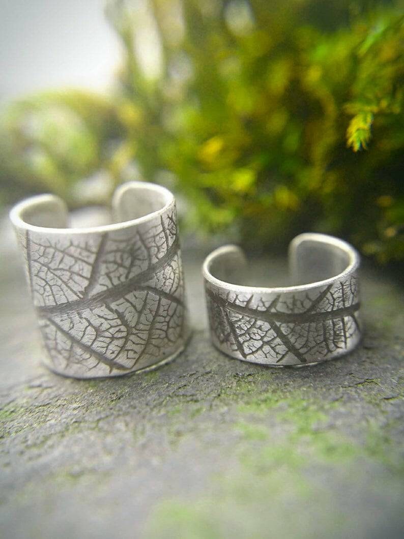 Nature Inspired Leaf Print LOWER Helix Ear Cuff for - Etsy