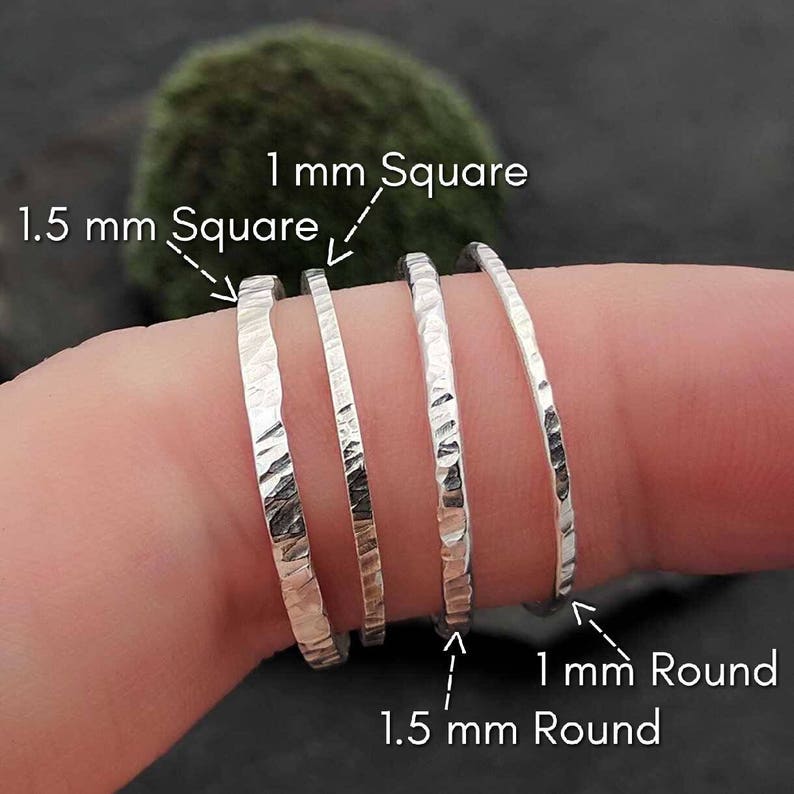 A Thin Stacking Ring One Simple Ring Choose Your Ring Style - Etsy