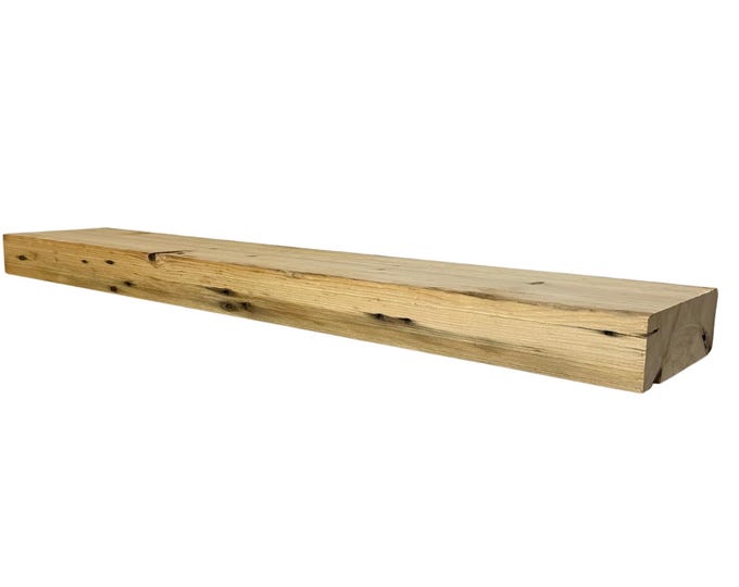 Wood Floating Shelf Mantel 3-inches Thick | 12-inches Deep| Rustic ...