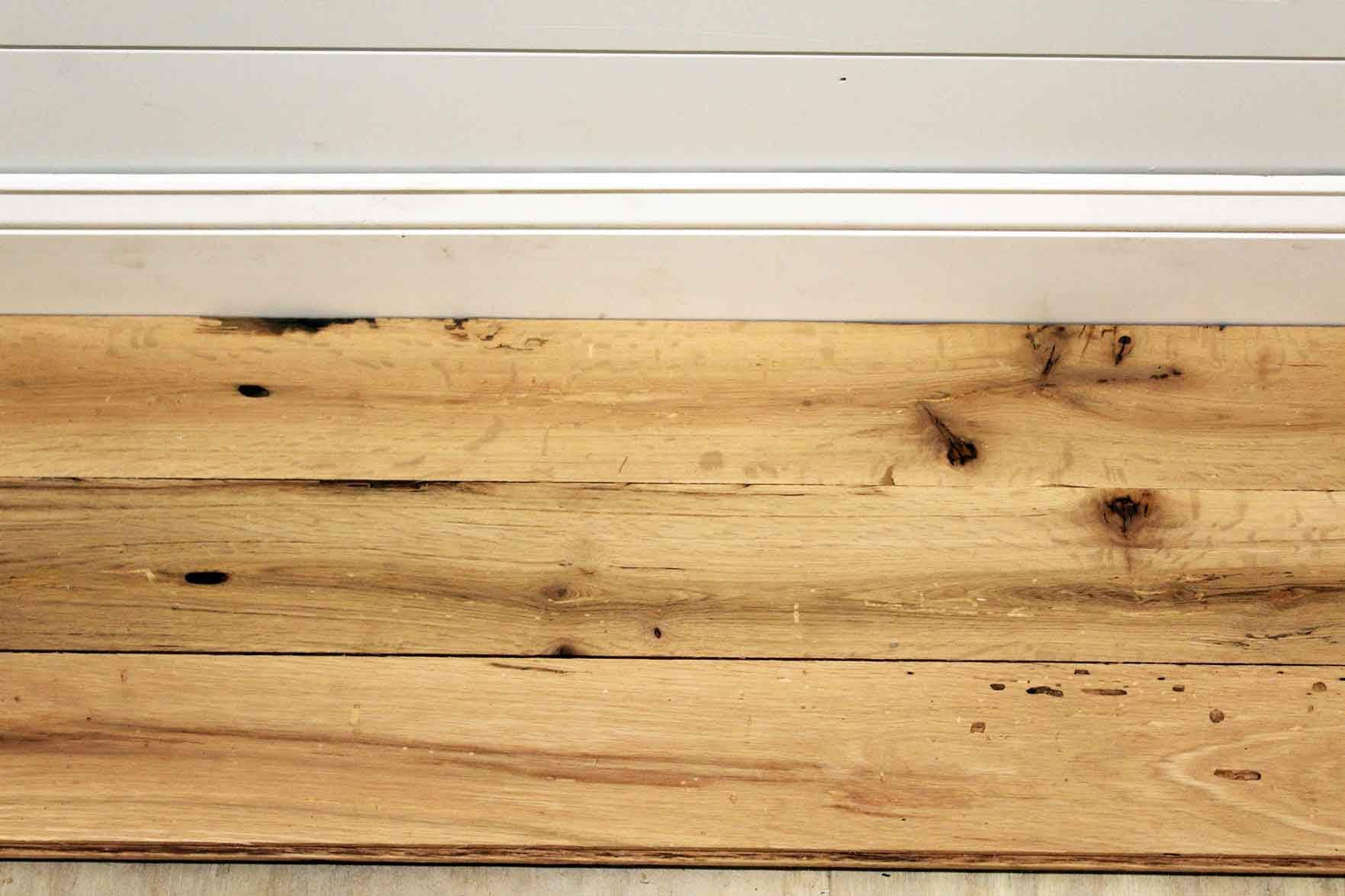 Reclaimed Red Oak Wood Flooring: Unfinished Wide Plank, Tongue and ...
