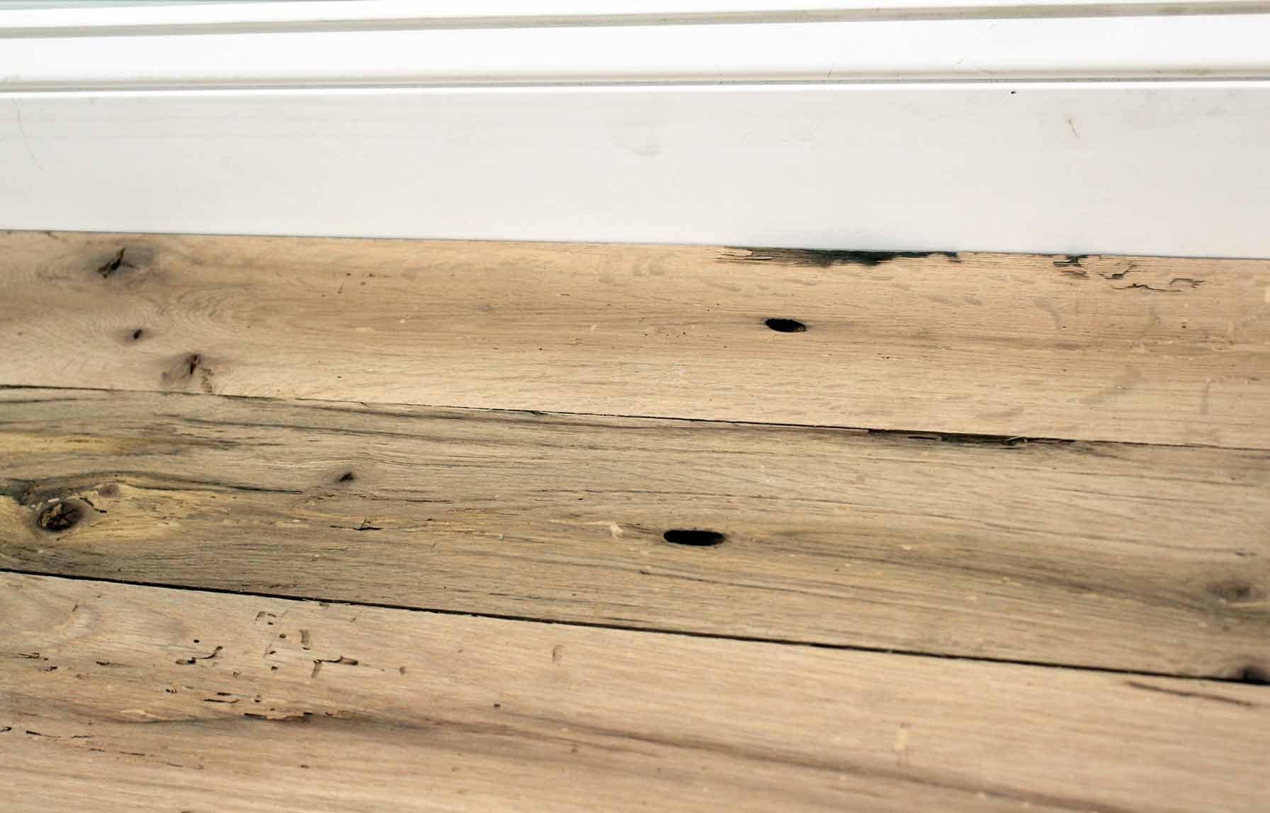 Reclaimed Red Oak Wood Flooring: Unfinished Wide Plank, Tongue and ...