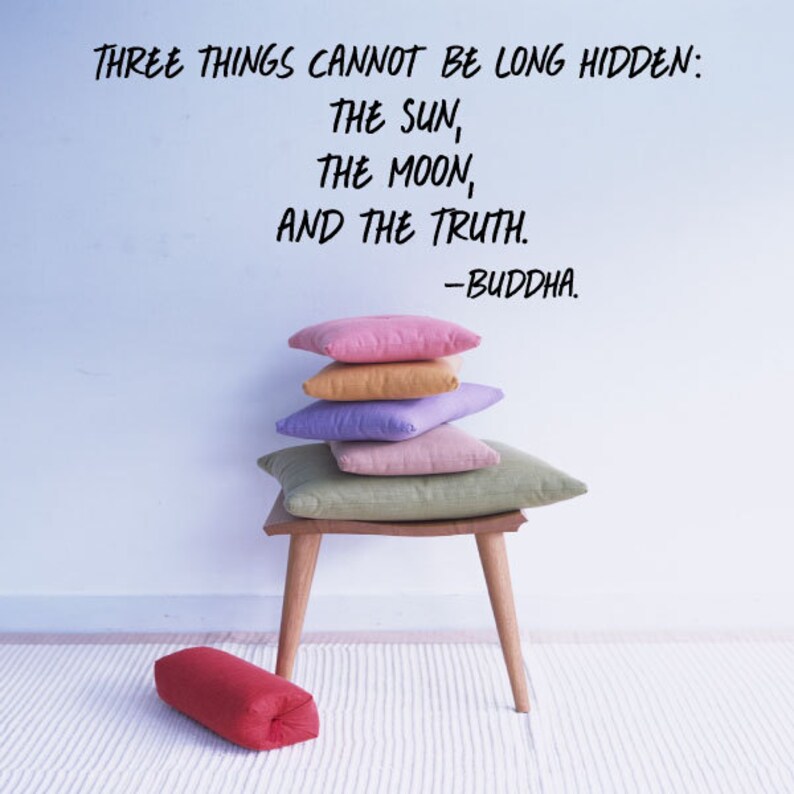 Three Things Cannot Be Long Hidden Buddha Wall Quote Wall - Etsy Three Things Cannot Be Long Hidden Buddha Wall Quote Wall - Etsy