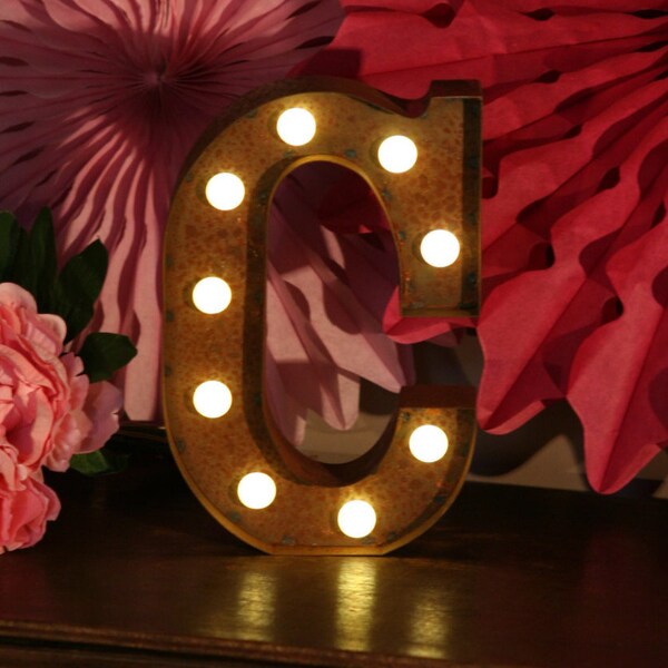 Marquee Letter C - Etsy