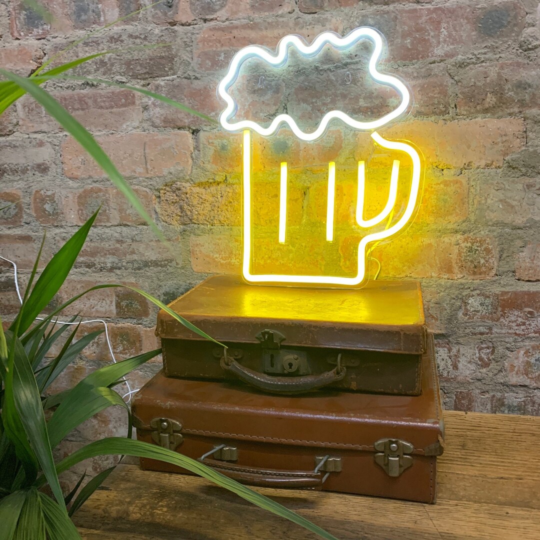 BEER Neon Light (extra Large) LED | Home Bar Accessories, Games Room ...