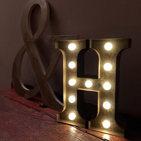 H Light Up Letter