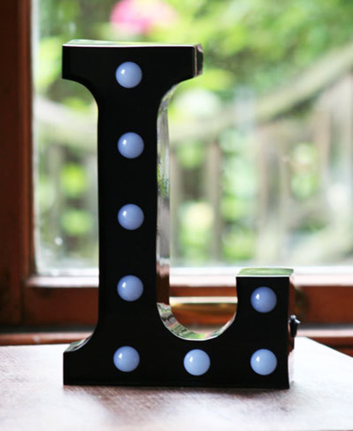 LETTER L Metal Carnival Style Marquee Light LED Light up | Etsy