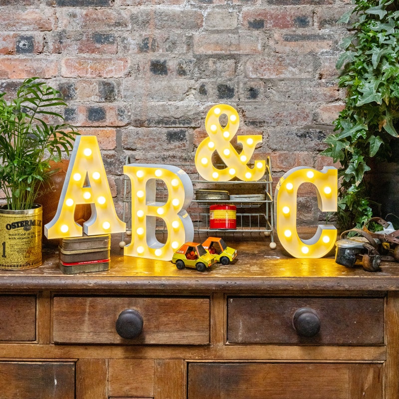 Led Letter Lights - Etsy