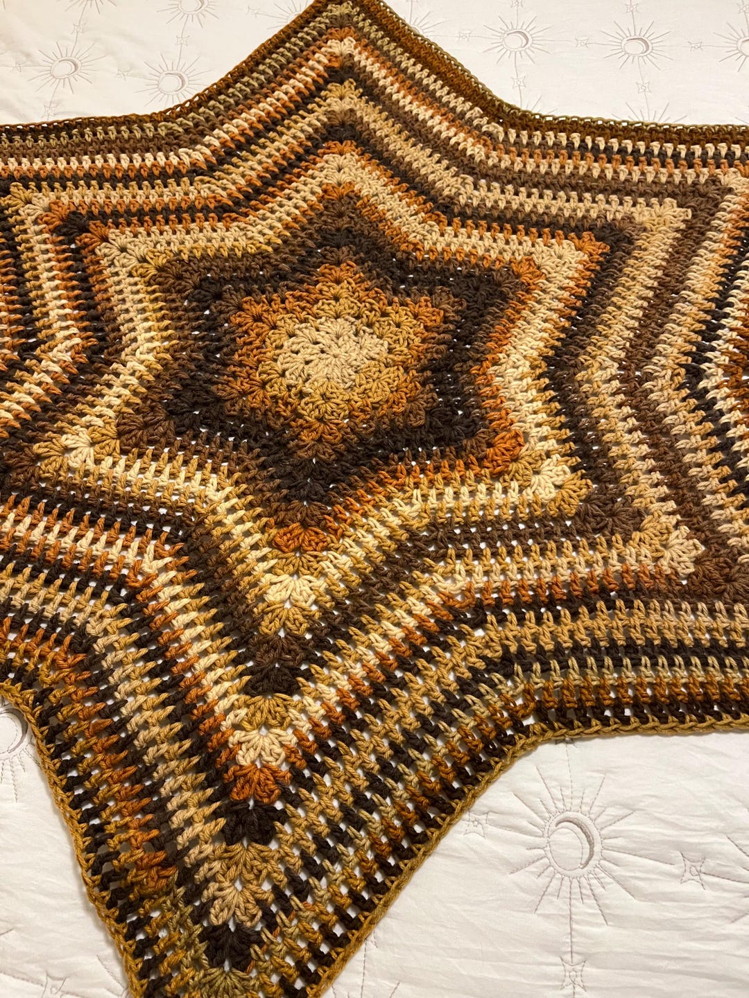 Star Crochet Blanket. Celestial Blanket. Star Throw Blanket. Universe ...