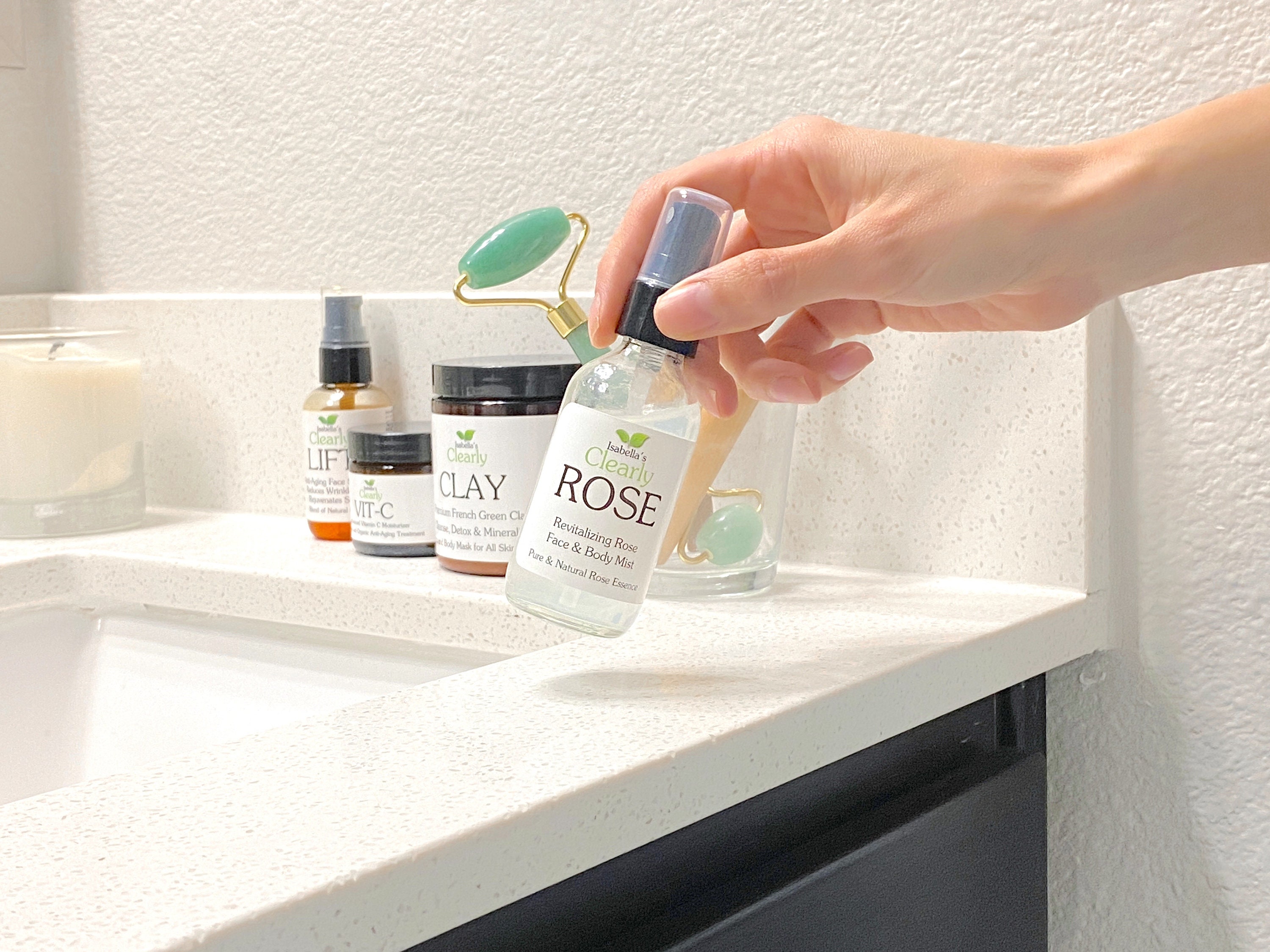 ROSE Face and Body Mist 100% Pure Rose Petal Water Alcohol Free ...