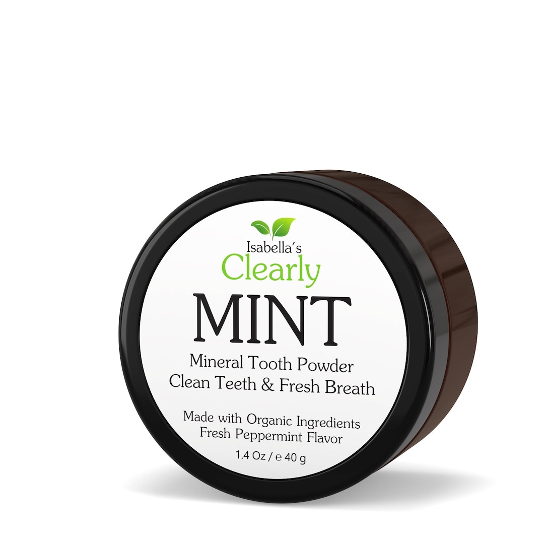 Mint Tooth Powder - Remineralizing and Natural - Vegan and Fluoride ...