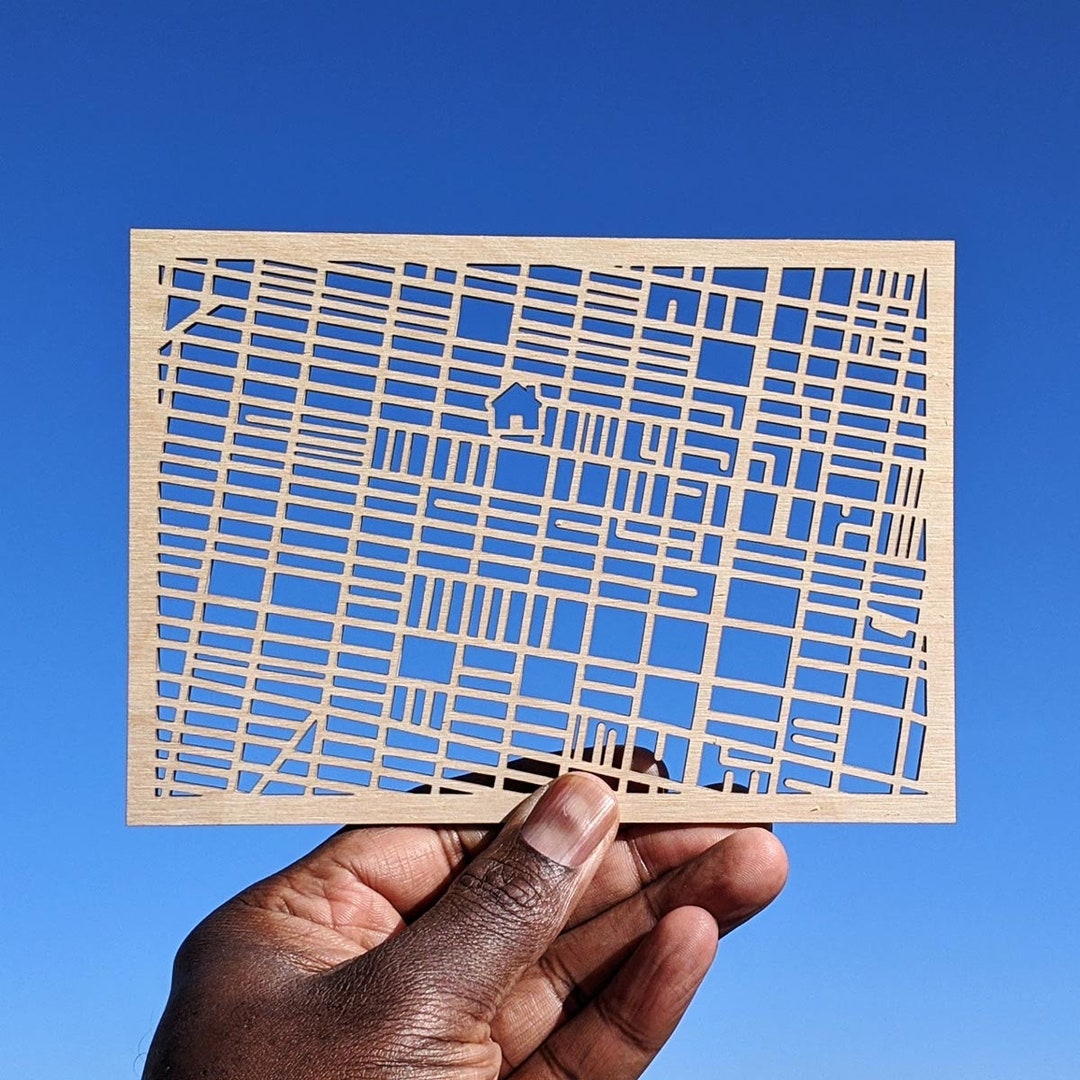 5x7 CUSTOM Laser Cut Map (anywhere in the World) - Etsy