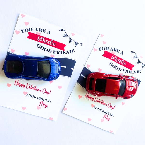 Hot Wheels Valentine Template - Etsy