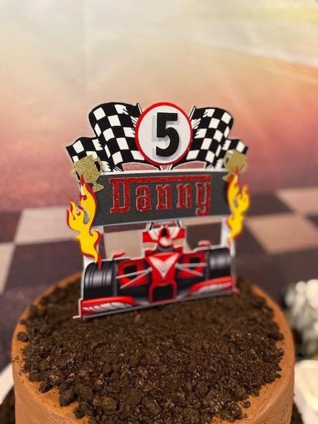 Race Car Topper,car Cake Topper,formula 1 Topper,formula 1 Ferrari ...