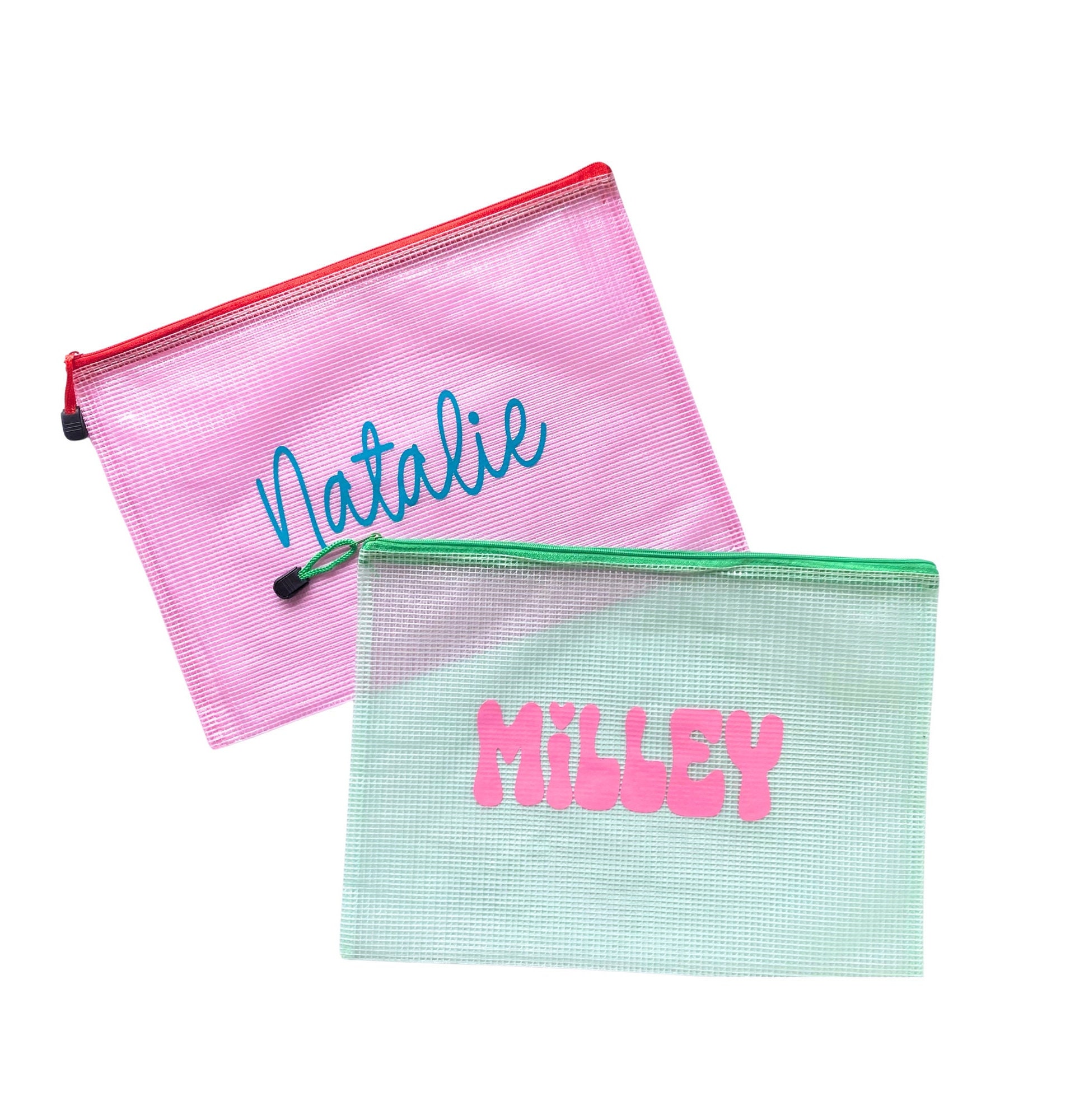 Personalized Mesh Waterproof Monogram Pouch,back to School Pencil Pouch ...