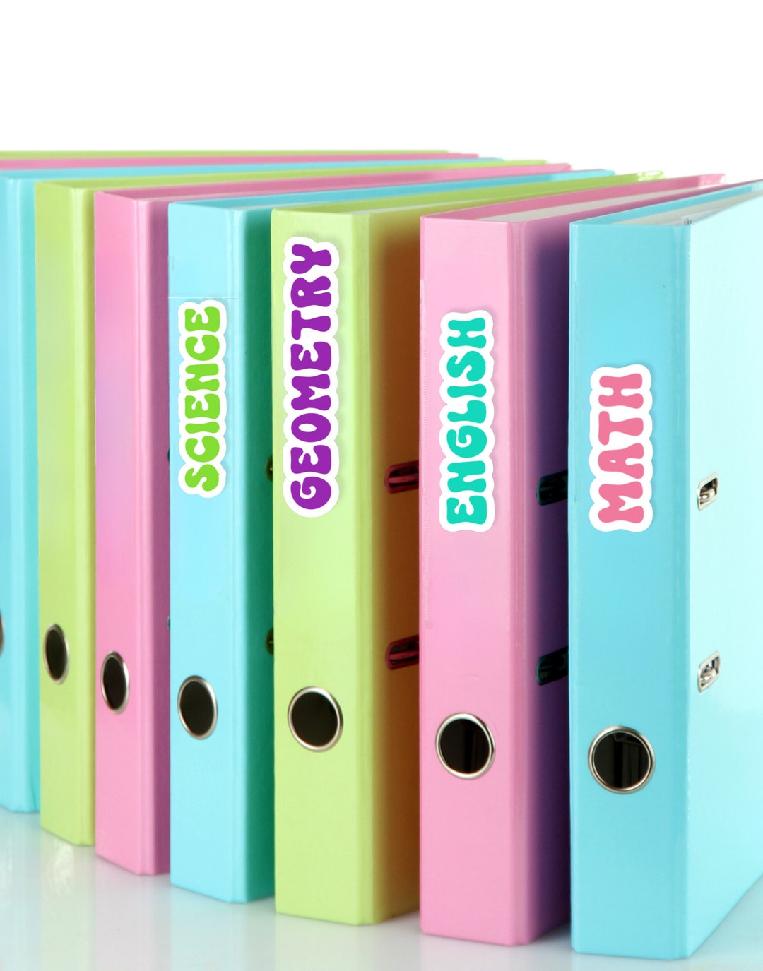 Custom Waterproof School Subject Sticker Labels,organize Binders ...